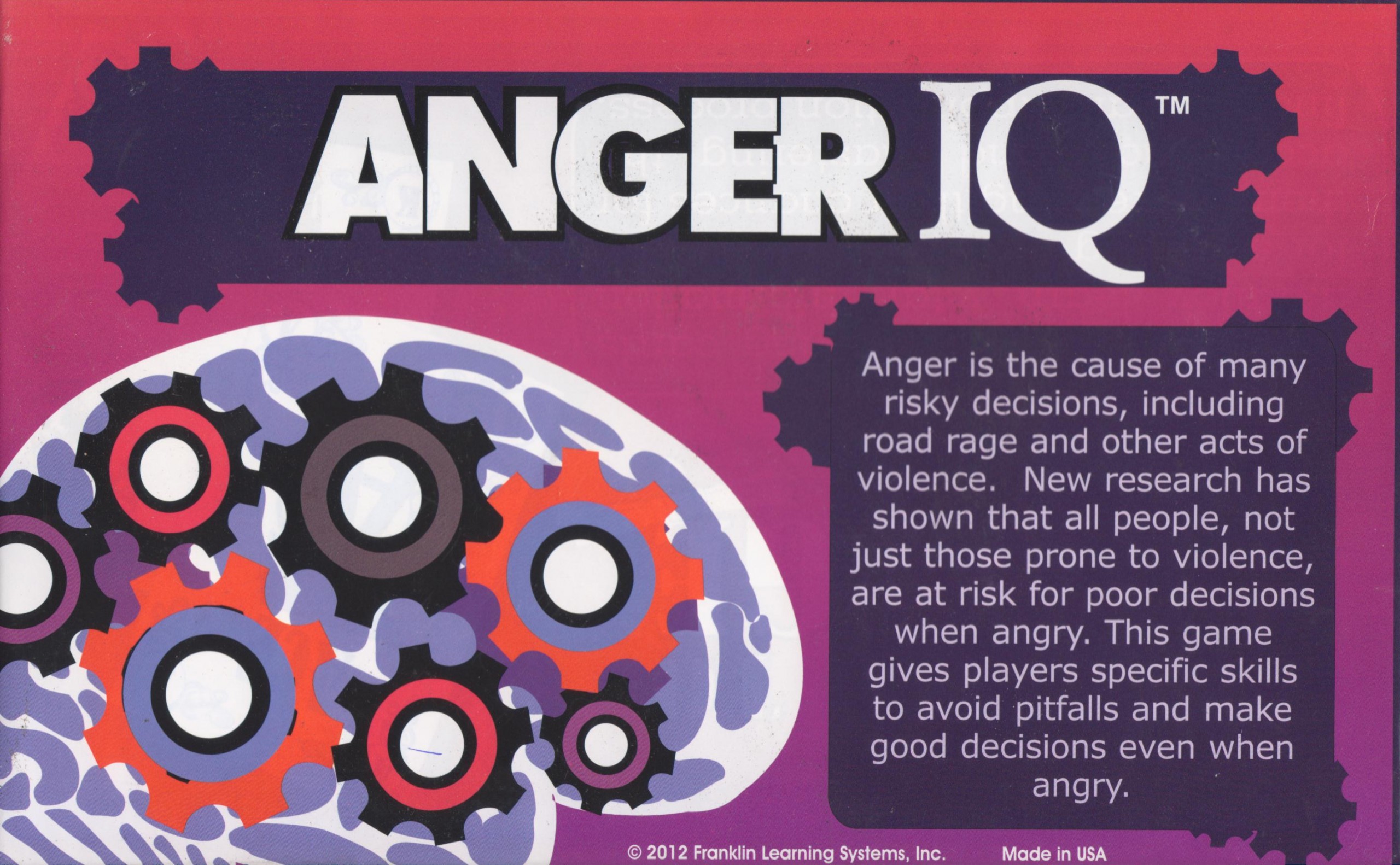Anger IQ Game - Research Press